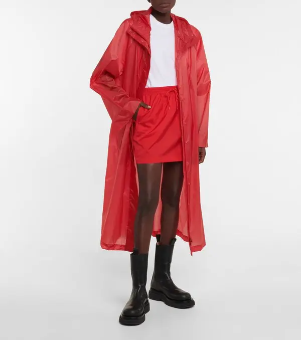 Wardrobe.NYC High-rise Drawstring Miniskirt - Red