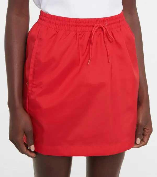 Wardrobe.NYC High-rise Drawstring Miniskirt - Red