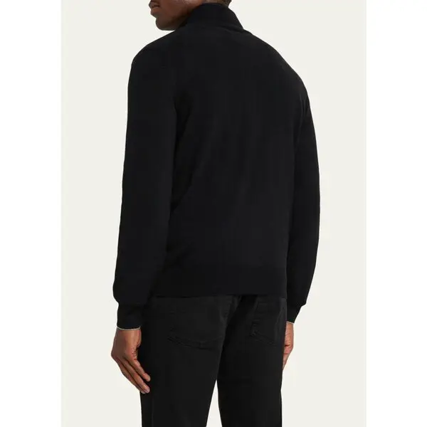 Brunello Cucinelli Cashmere Quarter-zip Sweater - Charcoal