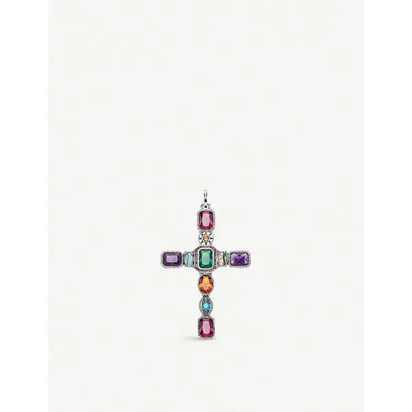THOMAS SABO Magic Stones Cross Pendant - Multicoloured