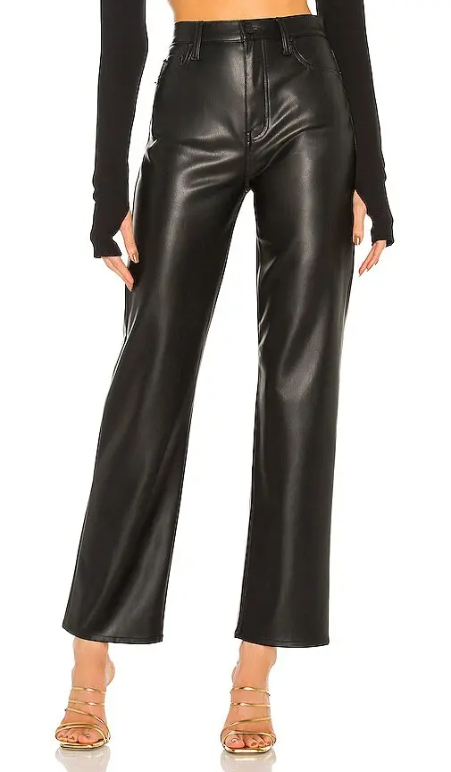 PISTOLA X Cassie Super High Straight Pant - Black