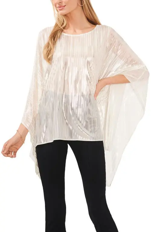 Chaus Hilo Dolman Sleeve Tunic - Ivory/ Gold