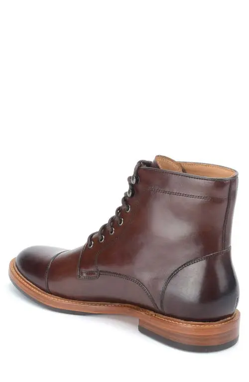 WARFIELD & GRAND Ballast Cap Toe Lace-up Boots - Clove