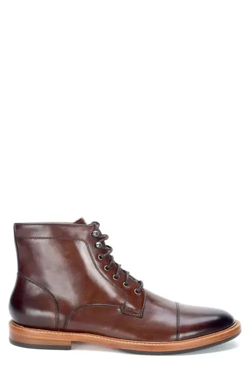 WARFIELD & GRAND Ballast Cap Toe Lace-up Boots - Clove