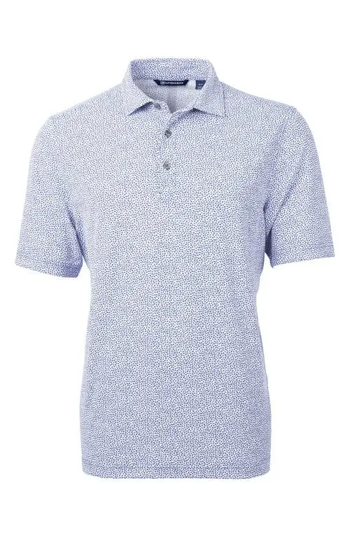 Cutter & Buck Virtue Piqué Botanical Print Polo - Hyacinth