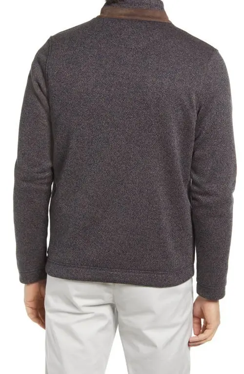 Johnston & Murphy Full Zip Fleece Back Sweatshirt
