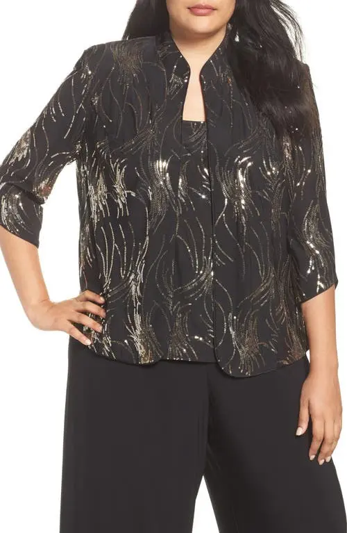 Alex Evenings Sequined Twinset