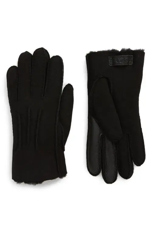 UGG Genuine Shearling Tech Gloves - Black