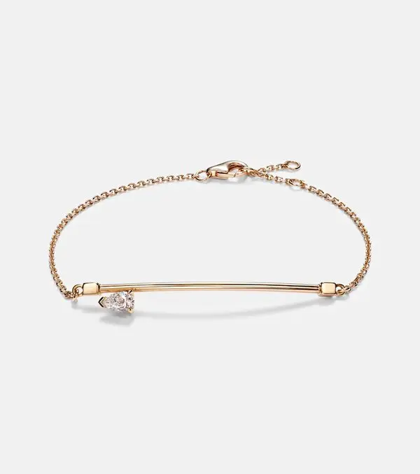 REPOSSI Serti Sur Vide 18kt Rose Bracelet With Diamond - Gold