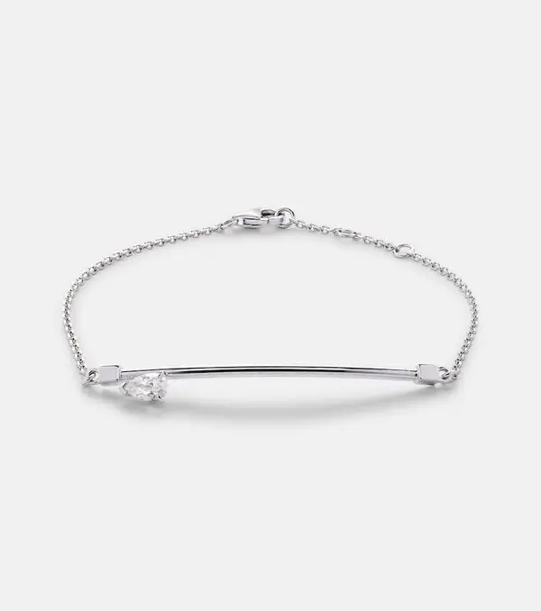 REPOSSI Serti Sur Vide 18kt White Gold Bracelet With Diamond - Silver