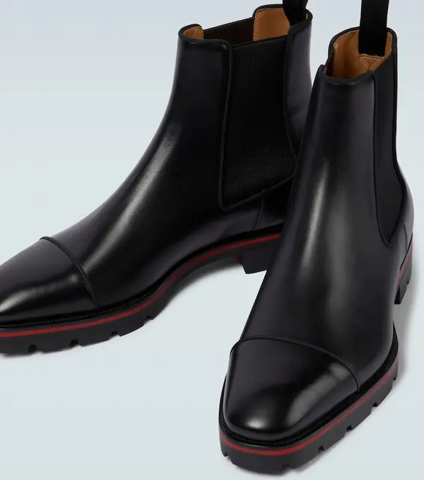 CHRISTIAN LOUBOUTIN Leather Chelsea Boots