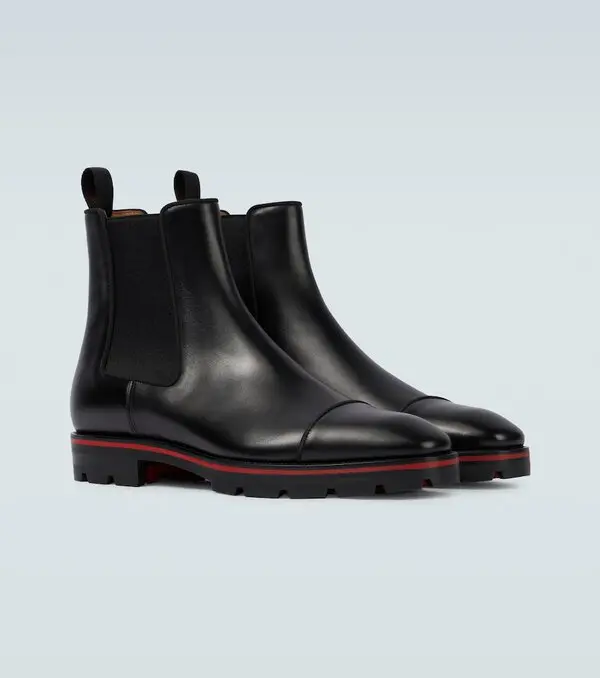 CHRISTIAN LOUBOUTIN Leather Chelsea Boots