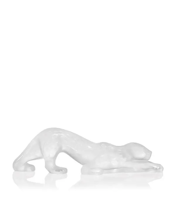 Lalique La Zeila Panther Sculpture - Clear