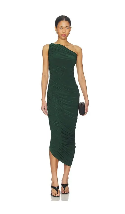 Norma Kamali Diana Gown - Dark Emerald