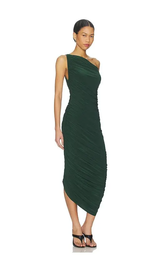 Norma Kamali Diana Gown - Dark Emerald