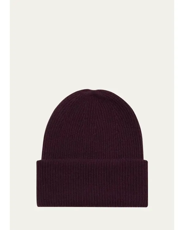 LISA YANG Stockholm Cashmere Beanie - Mahogany