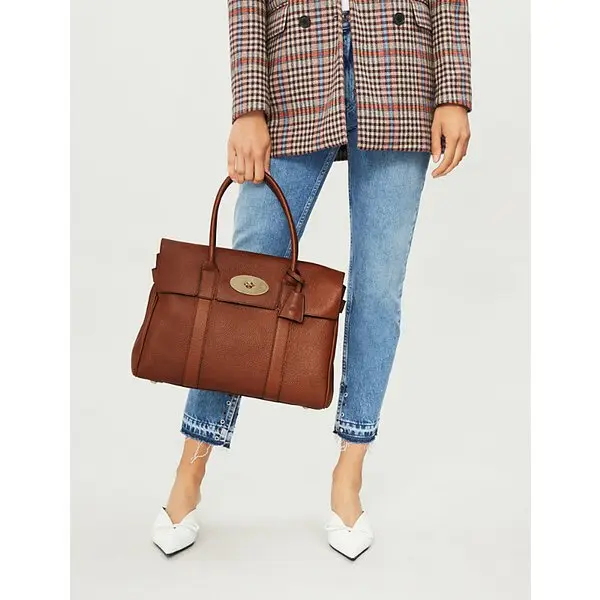 Mulberry Bayswater Leather Tote Bag - Oak