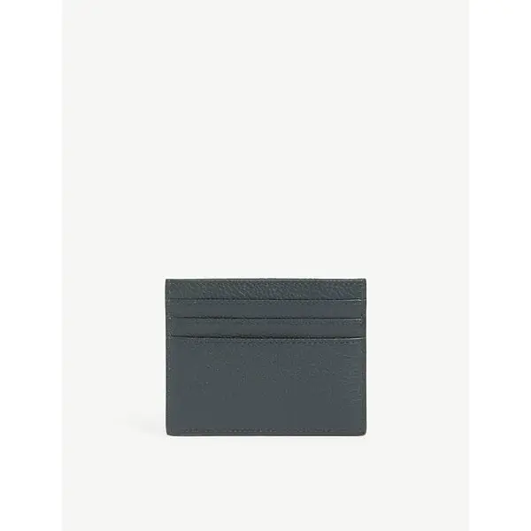 Mulberry Green Grained Leather Zipped Card Holder
