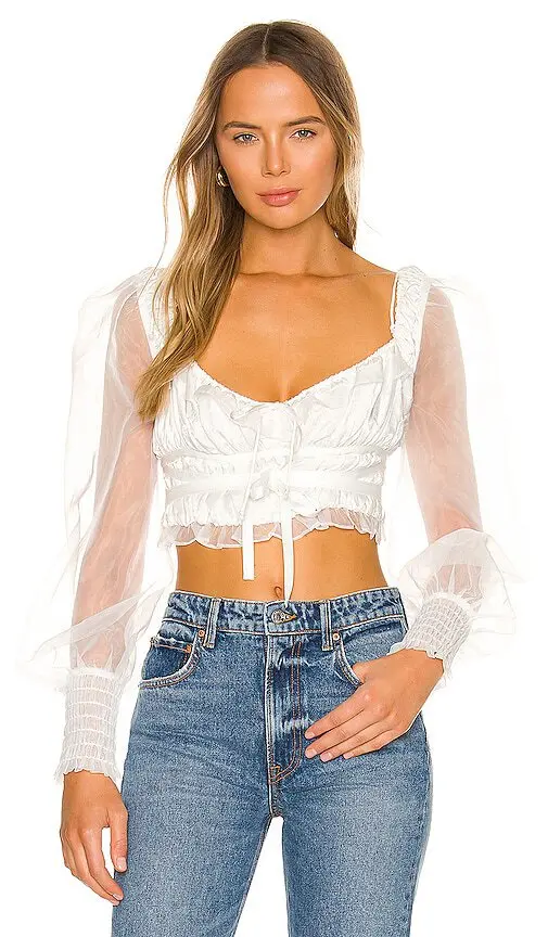 knee length dresses for ladies For Love & Lemons Francesca Mini Dress main image 1