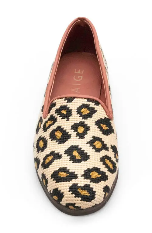 BYPAIGE Needlepoint Flat - Leopard