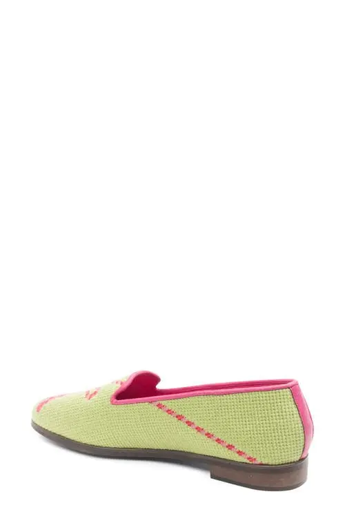 BYPAIGE Needlepoint Tassel Flat - Lime