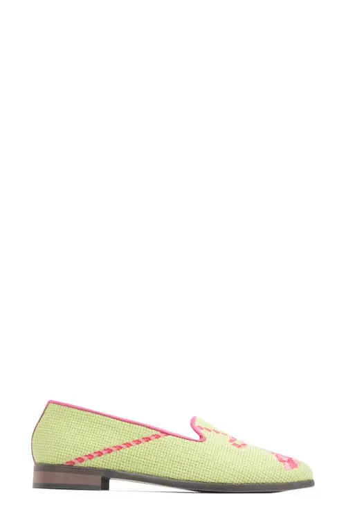 BYPAIGE Needlepoint Tassel Flat - Lime