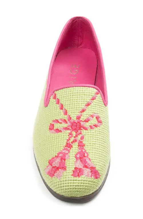 BYPAIGE Needlepoint Tassel Flat - Lime