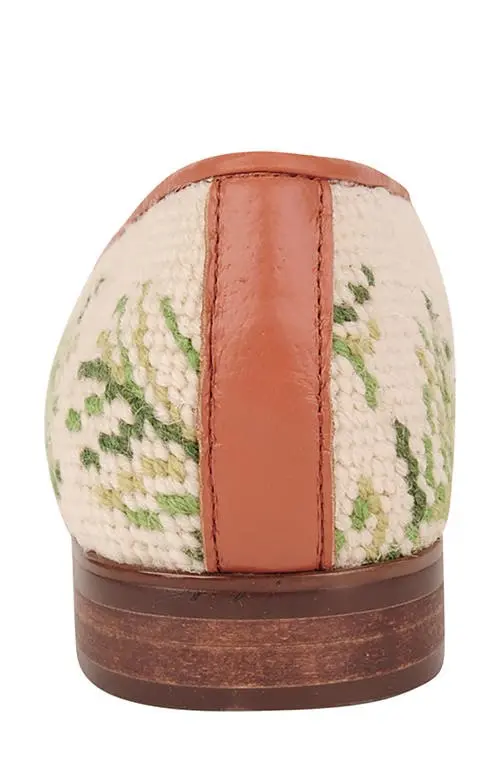 BYPAIGE Needlepoint Palm Flats - Sand