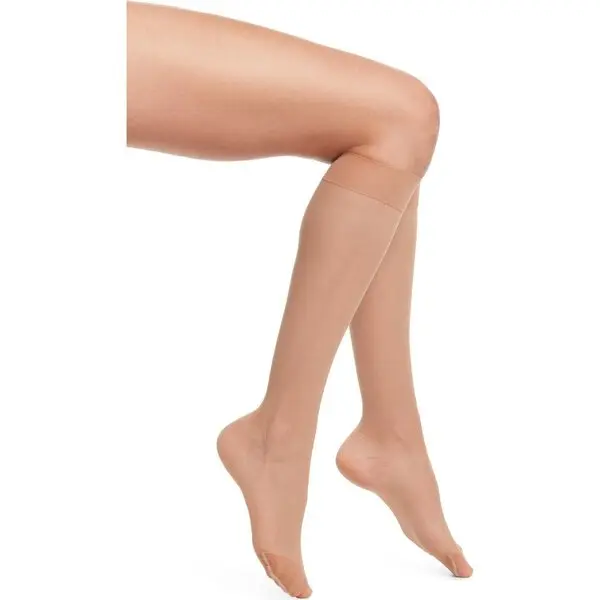 ITEM M6 Sheer Compression Knee High Socks - Butterscotch