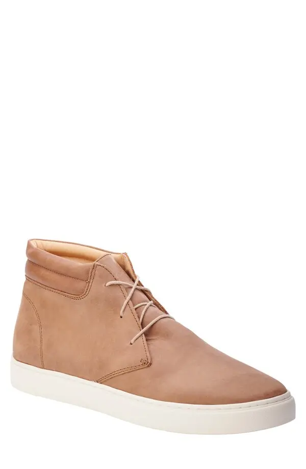 Nisolo Everyday Mid Top Sneaker - Tobacco | Editorialist display picture 3