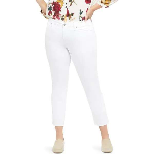 NYDJ Sheri Raw Hem Ankle Slim Jeans