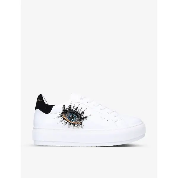 Kurt Geiger Laney Platform Leather Low-top Trainers