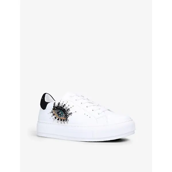 Kurt Geiger Laney Platform Leather Low-top Trainers