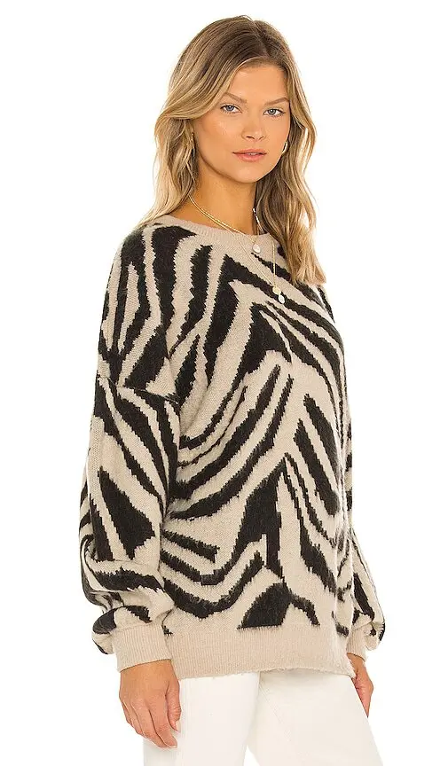 Show Me Your Mumu Duke Sweater In Neutral,black
