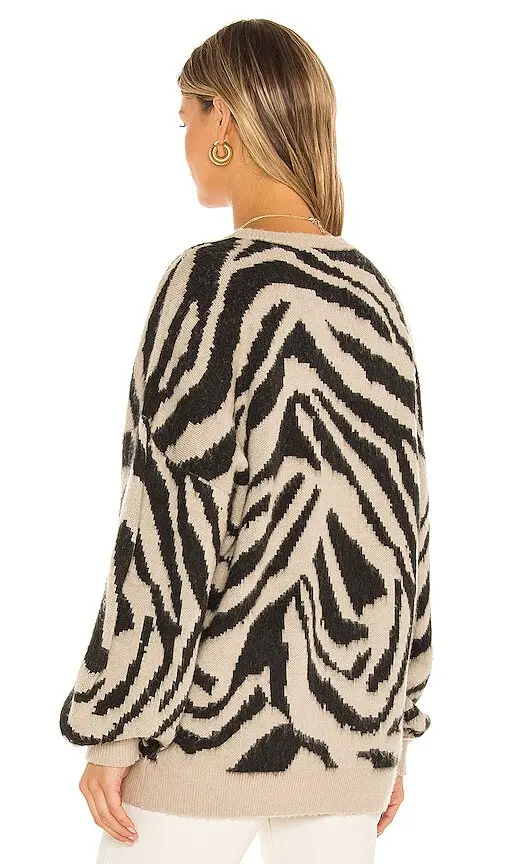 Show Me Your Mumu Duke Sweater In Neutral,black