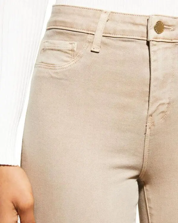 L & APOS;AGENCE L'agence Margot High-rise Ankle Jeans - Biscuit