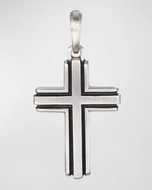 David Yurman Deco Cross Pendant - Silver