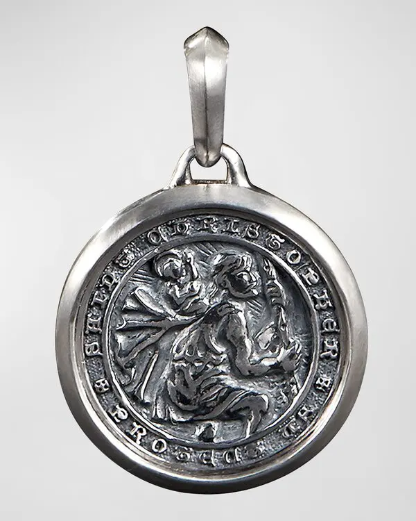 David Yurman St. Christopher Sterling Pendant - Silver