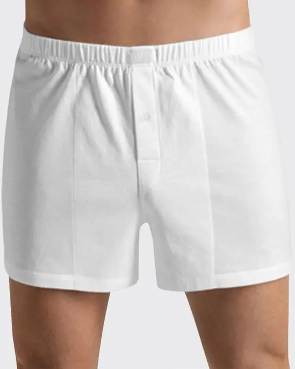 Hanro Apos;s Sporty Mercerized Cotton Boxers - White