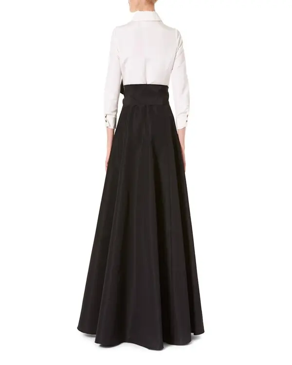Carolina Herrera Icon Two-tone Trench Gown
