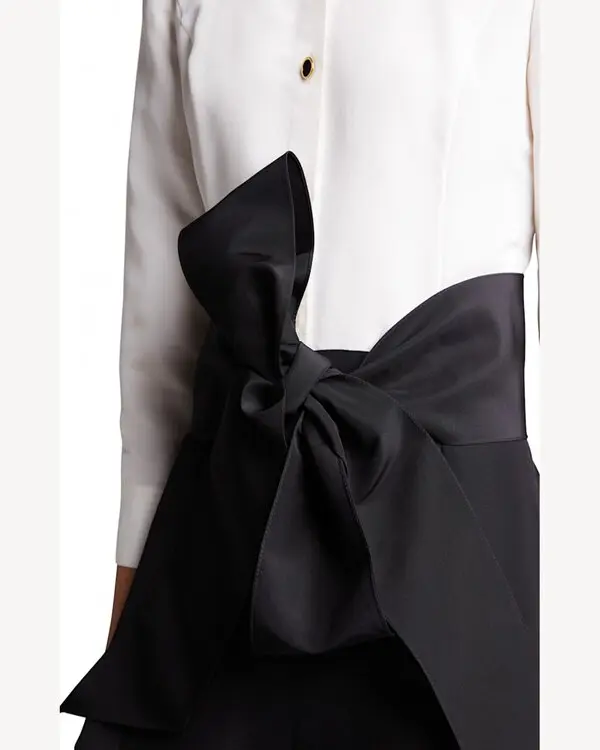Carolina Herrera Icon Two-tone Trench Gown
