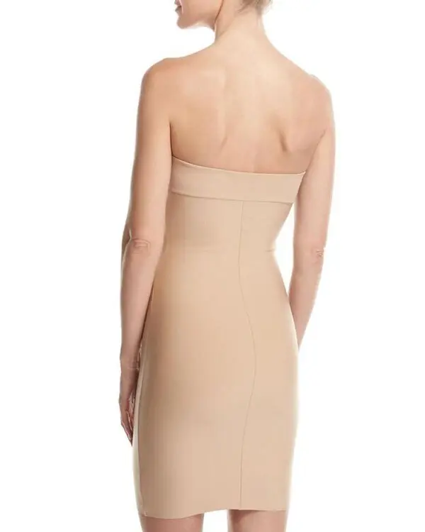 Commando Two-faced Tech Strapless Control Shapewear Slip - Beige