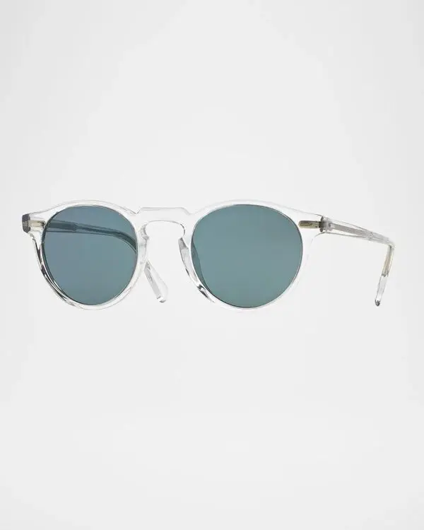 Oliver Spencer Round Sunglasses - Crystal