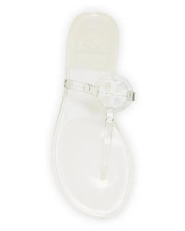 Tory Burch Mini Miller Flat Thong Sandals - Clear