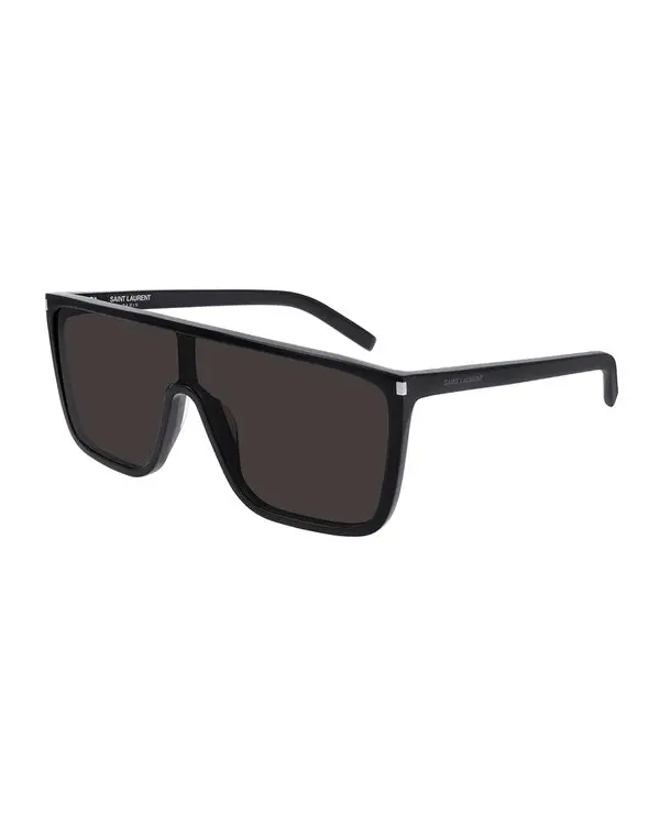 Saint Laurent Mask Shield Sunglasses - Black