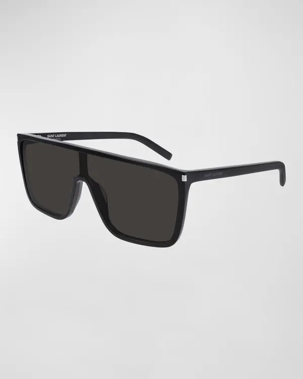 Saint Laurent Mask Shield Sunglasses - Black