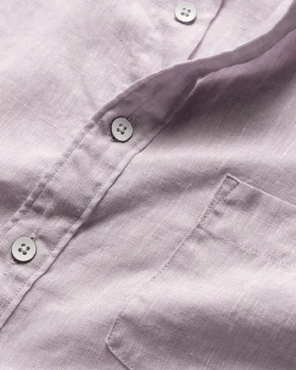 Rodd & Gunn Apos;s Ellerslie Solid Linen Sport Shirt - Ltpurp