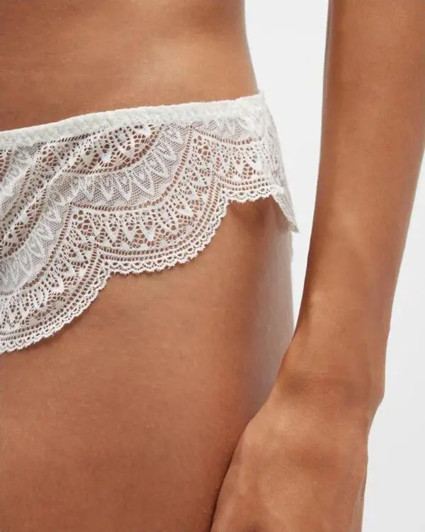Simone Perele Karma Lace Tanga Briefs - Ivory