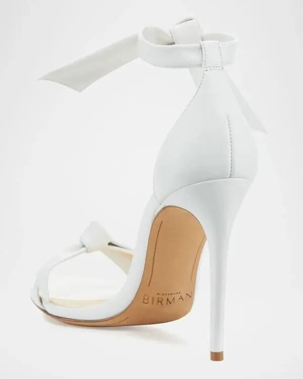 ALEXANDRE BIRMAN Clarita Knotted Leather High-heel Sandals