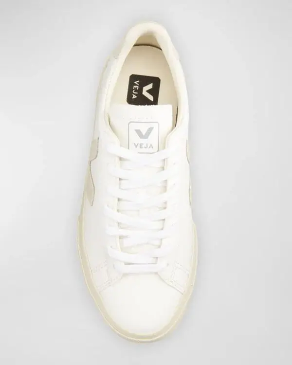 VEJA Campo Bicolor Leather Sneakers - White/grey